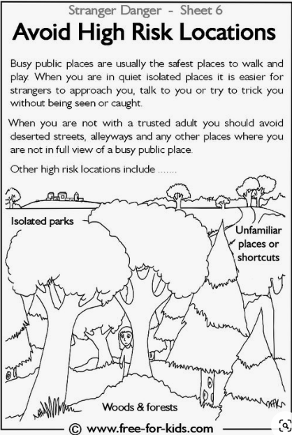 Safe Places To Walk Worksheet – EZ Ride | New Jersey Shuttle Transportation